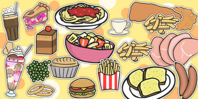 Restaurant Role Play Food Cut Outs - food, roleplay, prop, cutout