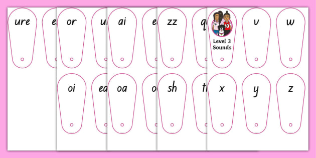 Level 3 Phoneme Fan (teacher made)