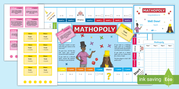 Caribbean Y2 Mathopoly Times Tables Game (Teacher-Made)