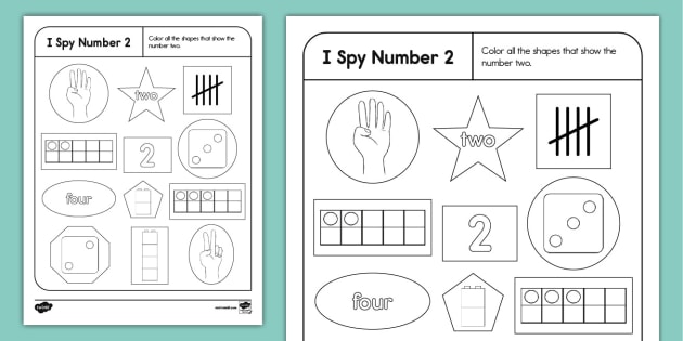 Number Sense I Spy Number 2 Activity | Twinkl (teacher made)