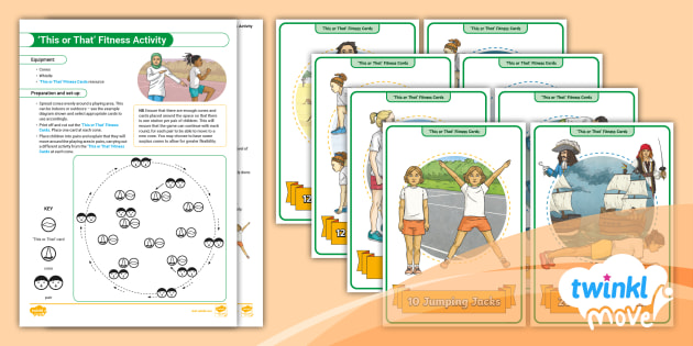 * NEW * Move - PE - National Fitness Day - This Or That Activity