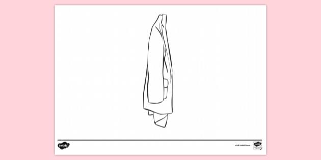 FREE! - Hanging Coat Colouring Sheet | Colouring Sheets