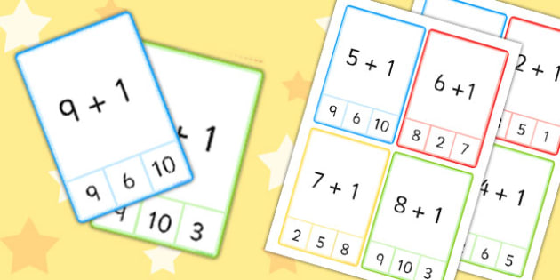 Plus 1 Peg Cards to 10 (teacher made)