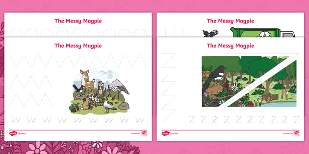 The Messy Magpie Pencil Control Worksheets