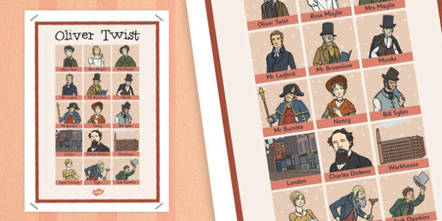Oliver Twist Word Grid (teacher made)