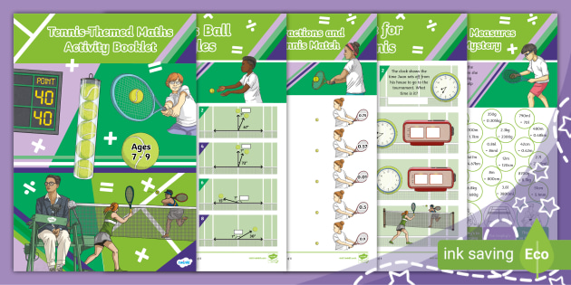 Tennis-Themed Maths Activity Booklet LKS2 (Ages 7 - 9)