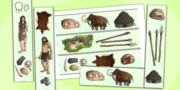 The Stone Age Display Borders (teacher made)