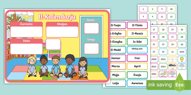 Kalendarju u t-Temp (teacher made)