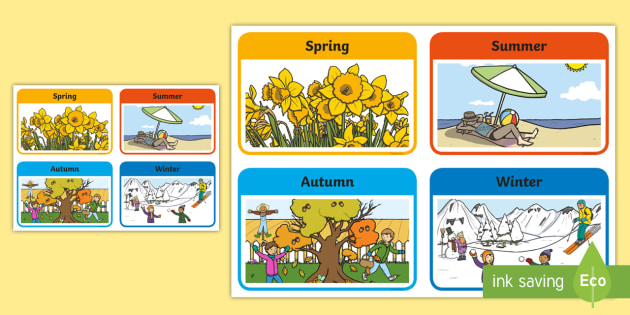 Seasons - display lettering