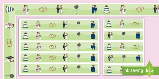 FREE! - Wedding Display Borders (teacher made)