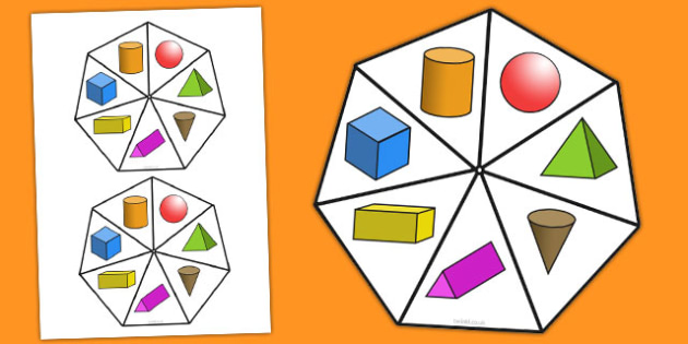 3D Shape Spinner (teacher made)