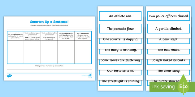 Smarten up a Sentence Activity Pack