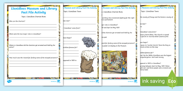 Llanidloes Museum and Library Fact File Activity | Twinkl
