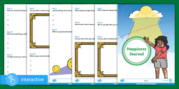 Interactive PDF: Happiness Journal (teacher made)