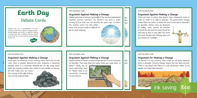 Earth Day Challenge Cards English/French (teacher made)