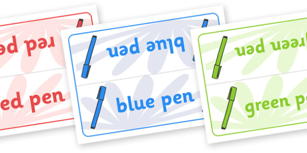 👉 Editable Class Group Table Signs (Pens)