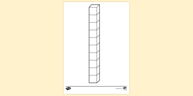 FREE! - Dienes Tens Stick Colouring | Colouring Sheets
