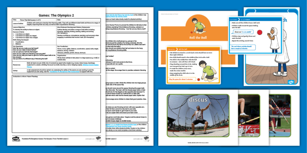 Kindergarten PE Games - The Olympics Lesson Pack 2: Throw That Ball