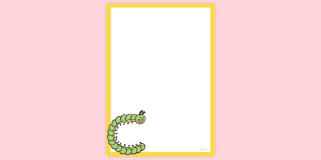 C for Caterpillar Page Border | Page Borders | Twinkl