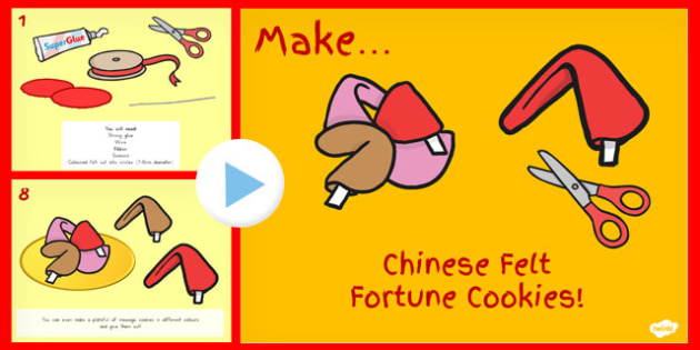 Chinese New Year Fortune Cookies Activity Instructions PowerPoint