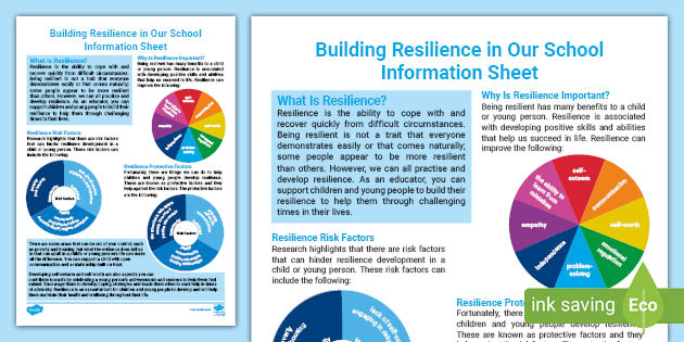 Resilience Adult Information Sheet (teacher made)
