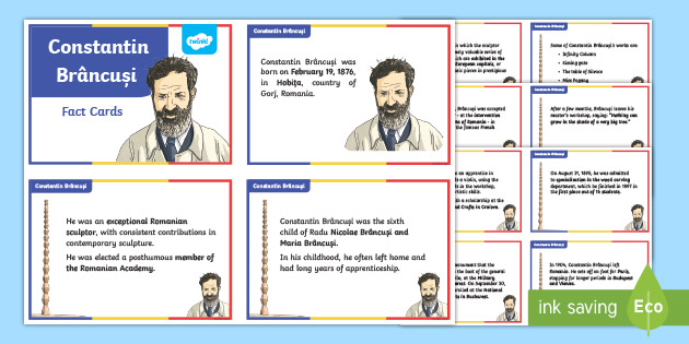 Constantin Brâncuși Fact Cards - (Teacher-Made)