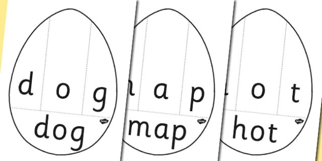 Easter Egg CVC Activity (teacher made)