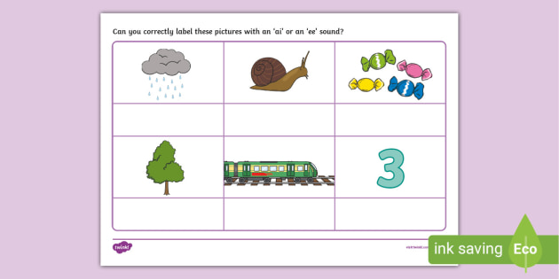 AI or EE Sound Worksheet (teacher made)