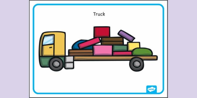 Truck Display Poster | Primary Resources