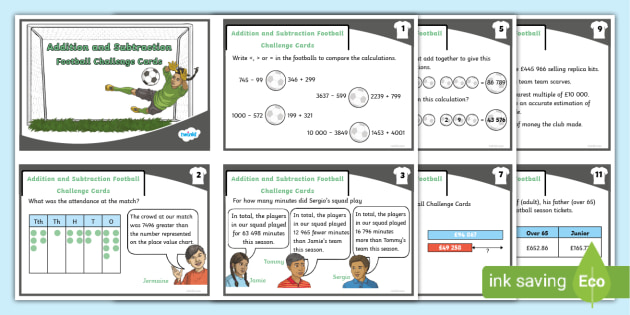 Addition and Subtraction Parent Guide and Activity Ideas - Year 5 Subject