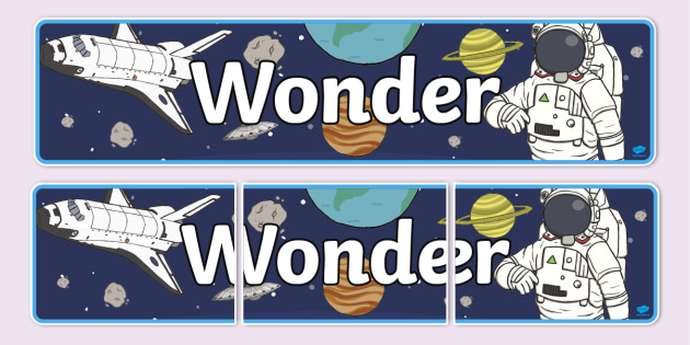 Wonder Display Banner (teacher made)