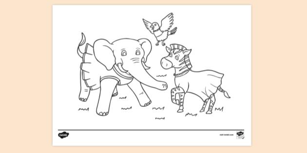 FREE! - Silly Animals Colouring Page | Colouring Sheets