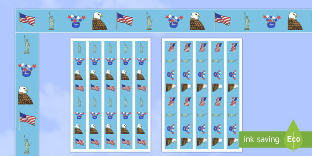 Inauguration Day Display Borders - KS1/2 Donald Trump Inauguration Day Jan