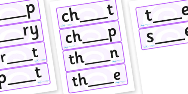 Fill In The Blank Word Cards