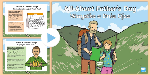 EYFS All About Father's Day PowerPoint English/Polish - EYFS One Off