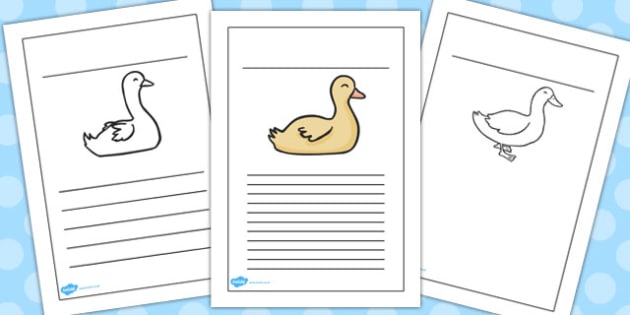 Ugly Duckling Writing Frames (teacher made)
