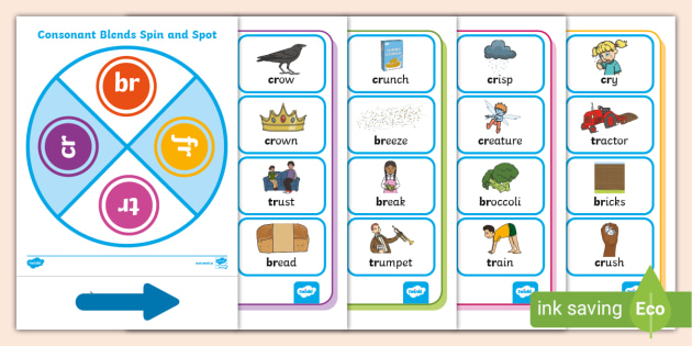 Consonant Blend Br R Blends Worksheets Free CR, BR, FR Practice