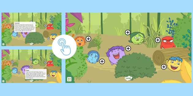Meet the Mood Monsters Hotspots Activity | Twinkl Go!