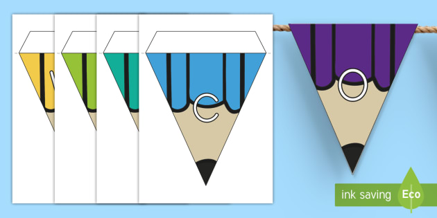 Welcome to School Bunting - USA Beginning of School, USA First Day of