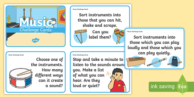 KS1 Music Challenge Cards (teacher made)
