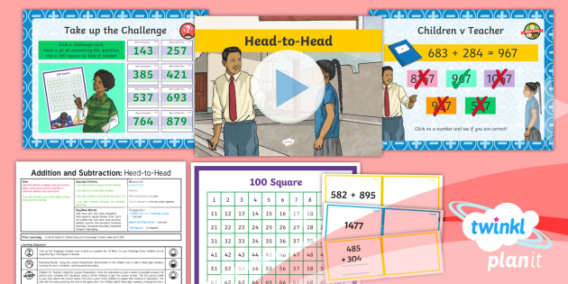 PlanIt Maths Y3 Addition and Subtraction Lesson Pack Formal Written Methods