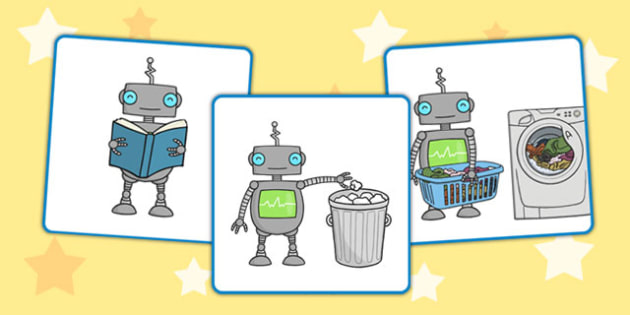 👉 Robot Job Cards (teacher made)