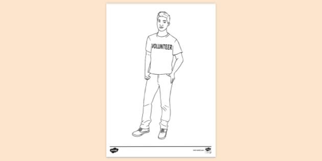 FREE! - Colouring Page of Person Colouring | Colouring Sheets