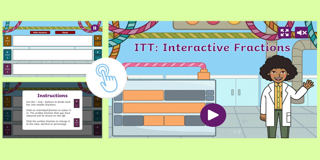 Interactive Teaching Tools: Fractions Tool | Twinkl Go!