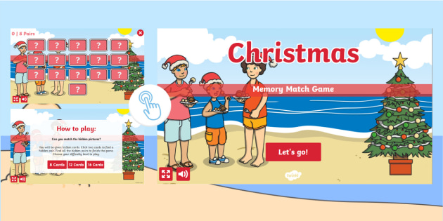 Christmas Interactive Memory Match