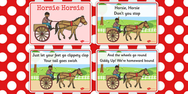 Horsie Horsie Sequencing Cards (teacher made)