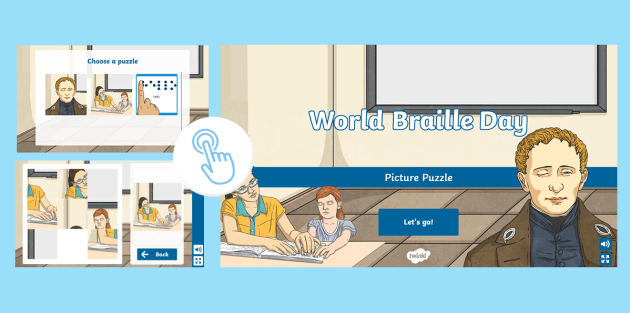 Interactive World Braille Day Puzzle (teacher made)