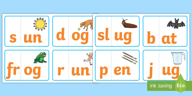 Onset and Rime Jigsaw (teacher made)