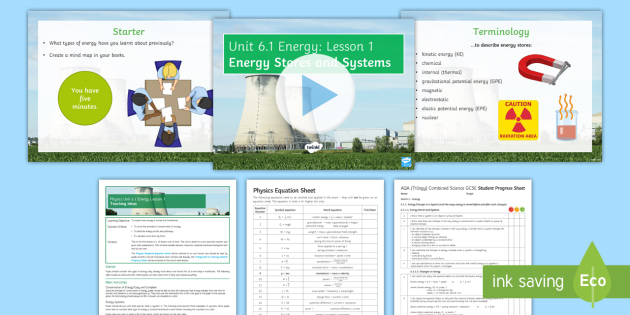FREE! - AQA Energy Lesson 1: Energy Stores and Systems | Beyond
