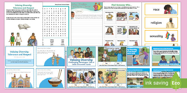 Valuing Diversity: Tolerance and Respect KS2 Activity Pack